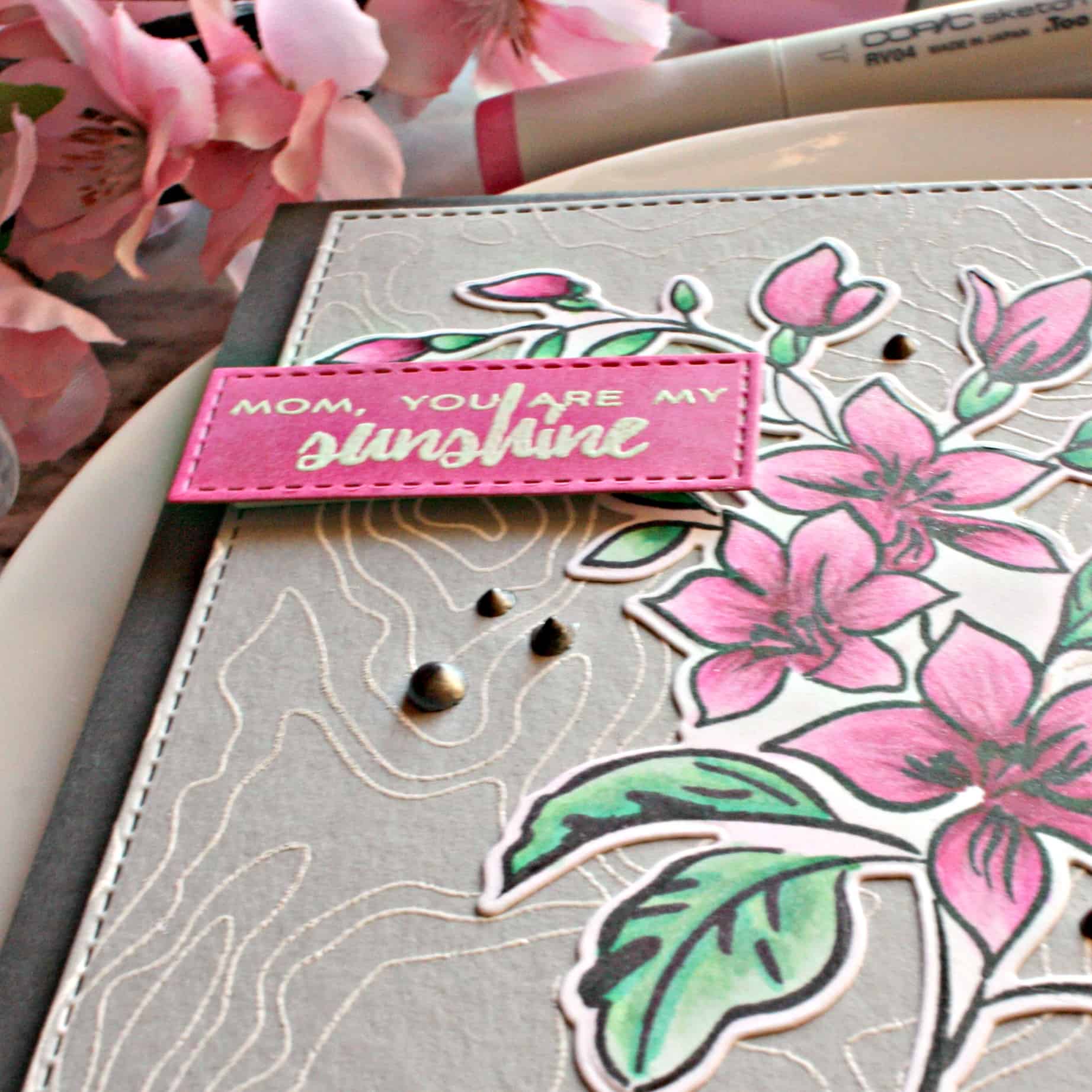 How To Easy Copic Flower Mother’s Day Card – Jill Cameron Creations