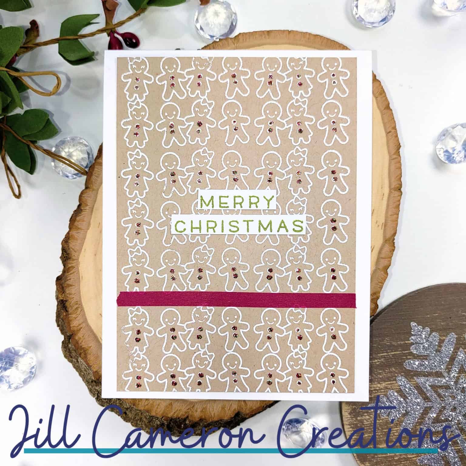 Simple Border Christmas Cards – Jill Cameron Creations