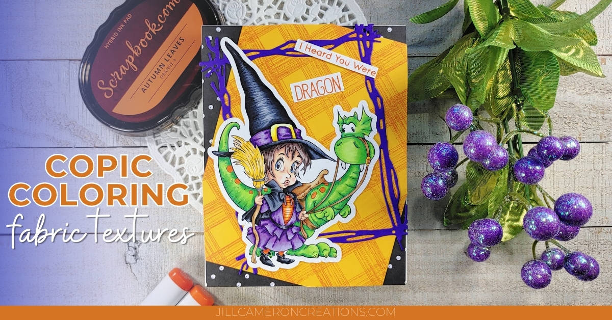 Copic Coloring Fabric Texture - Jill Cameron Creations