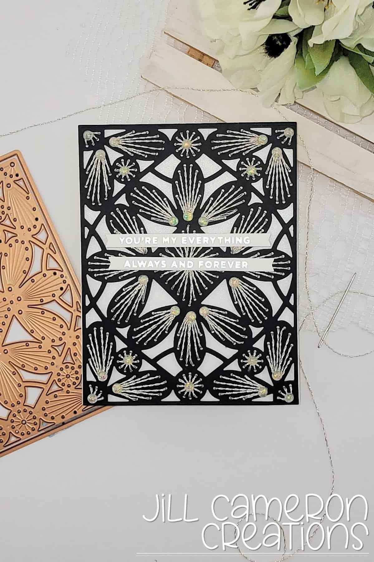 Spellbinders Stitching Die - Petal Frame - Jill Cameron Creations